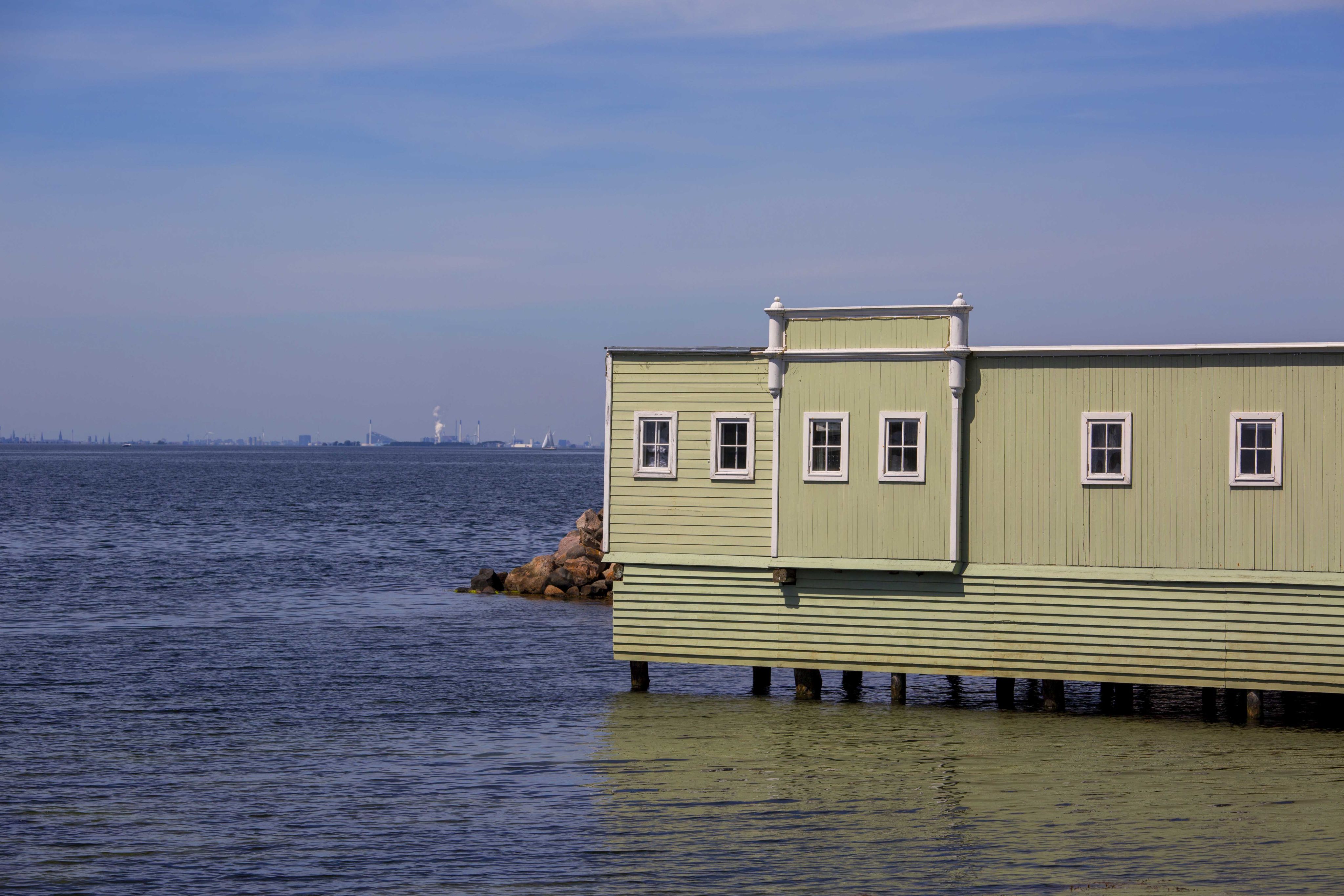 Ribersborgs open-air bathhouse is popular among locals in Malmo ...